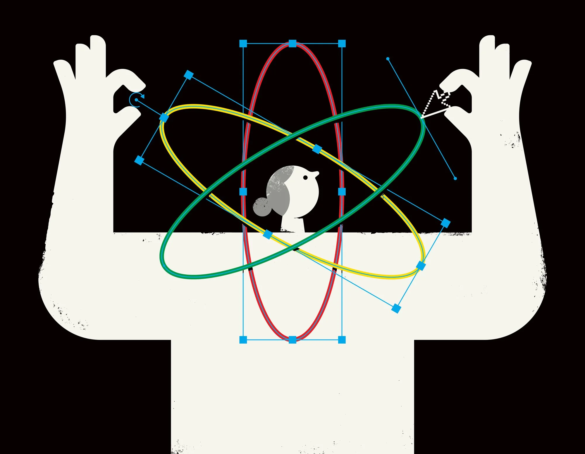 Conceptual Editorial Illustration — The Project Twins