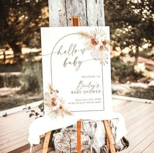 Baby Shower Welcome Sign Ideas — Mom's First Steps