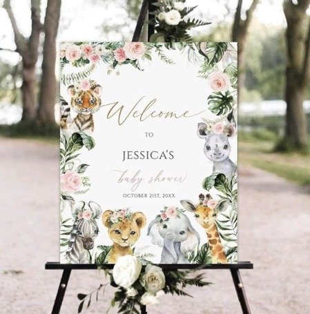 Baby Shower Welcome Sign Ideas — Mom's First Steps