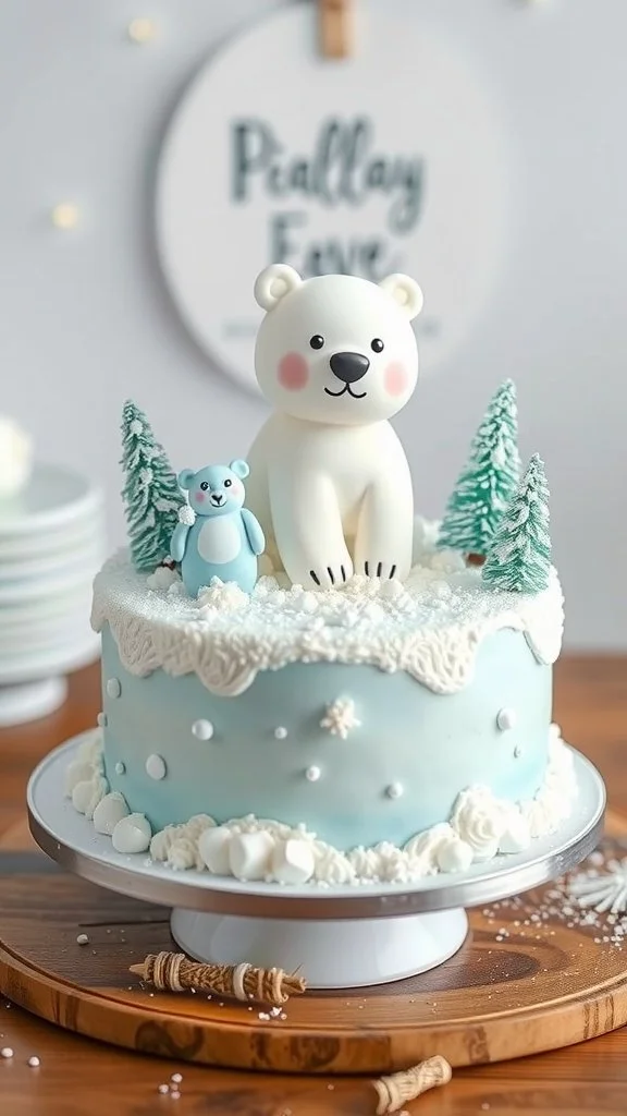 Winter Baby Shower Cake Ideas — Mom's First Steps