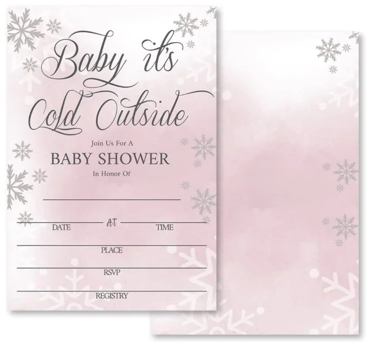 Baby Its Cold Outside Baby Shower — Mom's First Steps