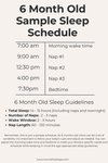 6 Month Old Sleep Schedule — Mom's First Steps