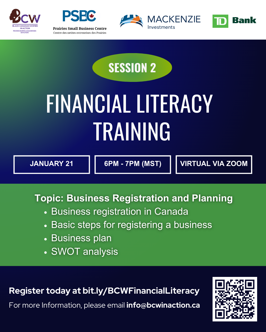 Financial Literacy Training - Session 2 — Black Canadian Women in Action