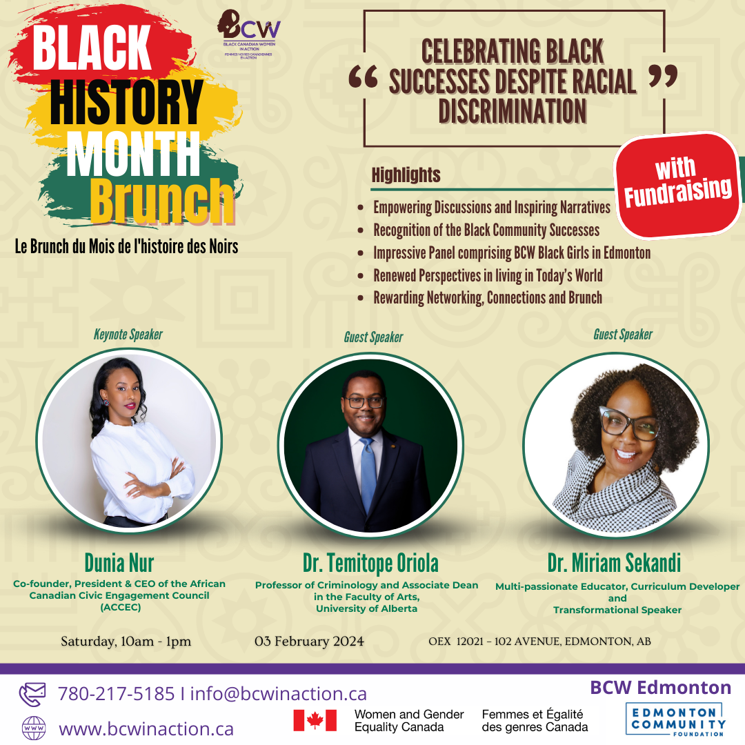 Black History Month Event (Edmonton, Alberta) — Black Canadian Women in ...