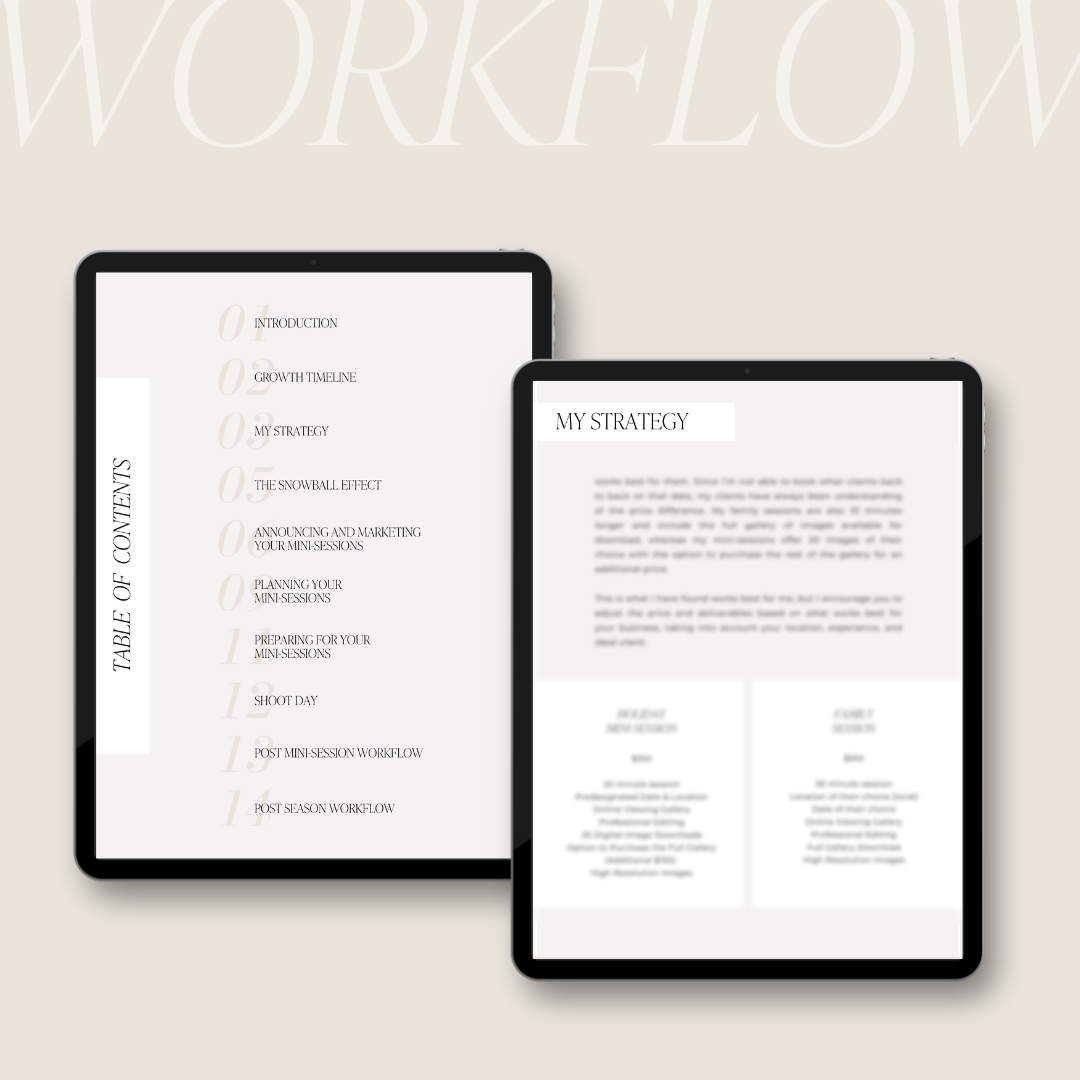 mini-session email templates for photographers — Lovisa Photo- Orange ...