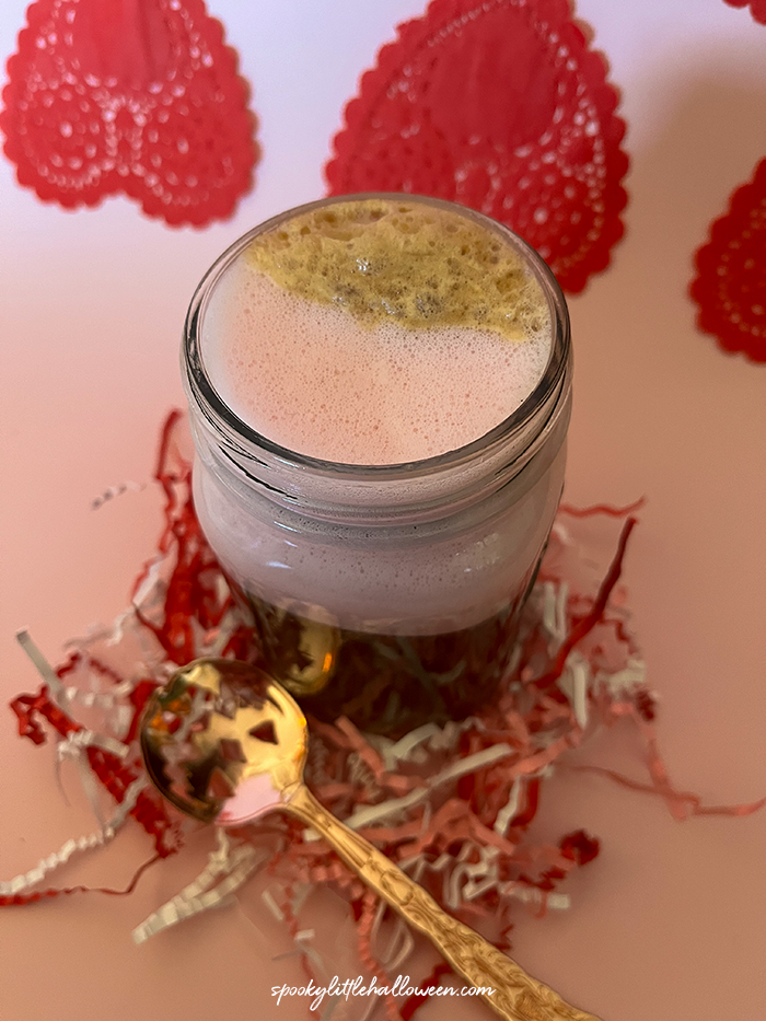 Valoween Recipe: Layered Love Spell Latte — Spooky Little Halloween