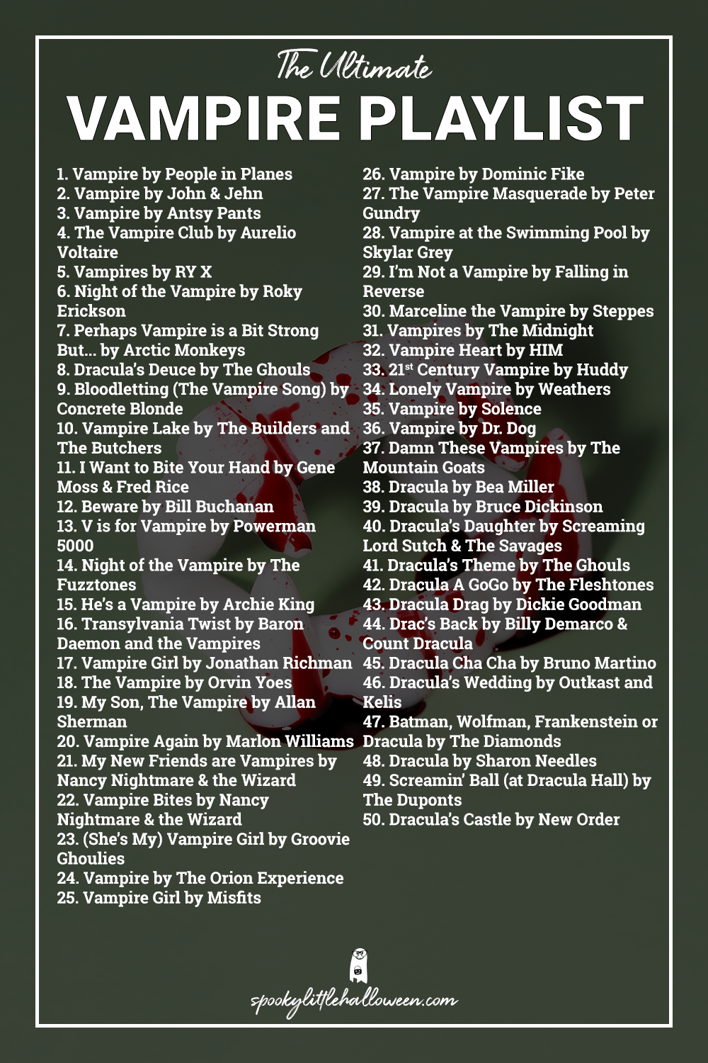 The Ultimate Vampire Playlist — Spooky Little Halloween