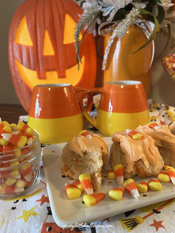 How to Make Candy Corn Scones — Spooky Little Halloween
