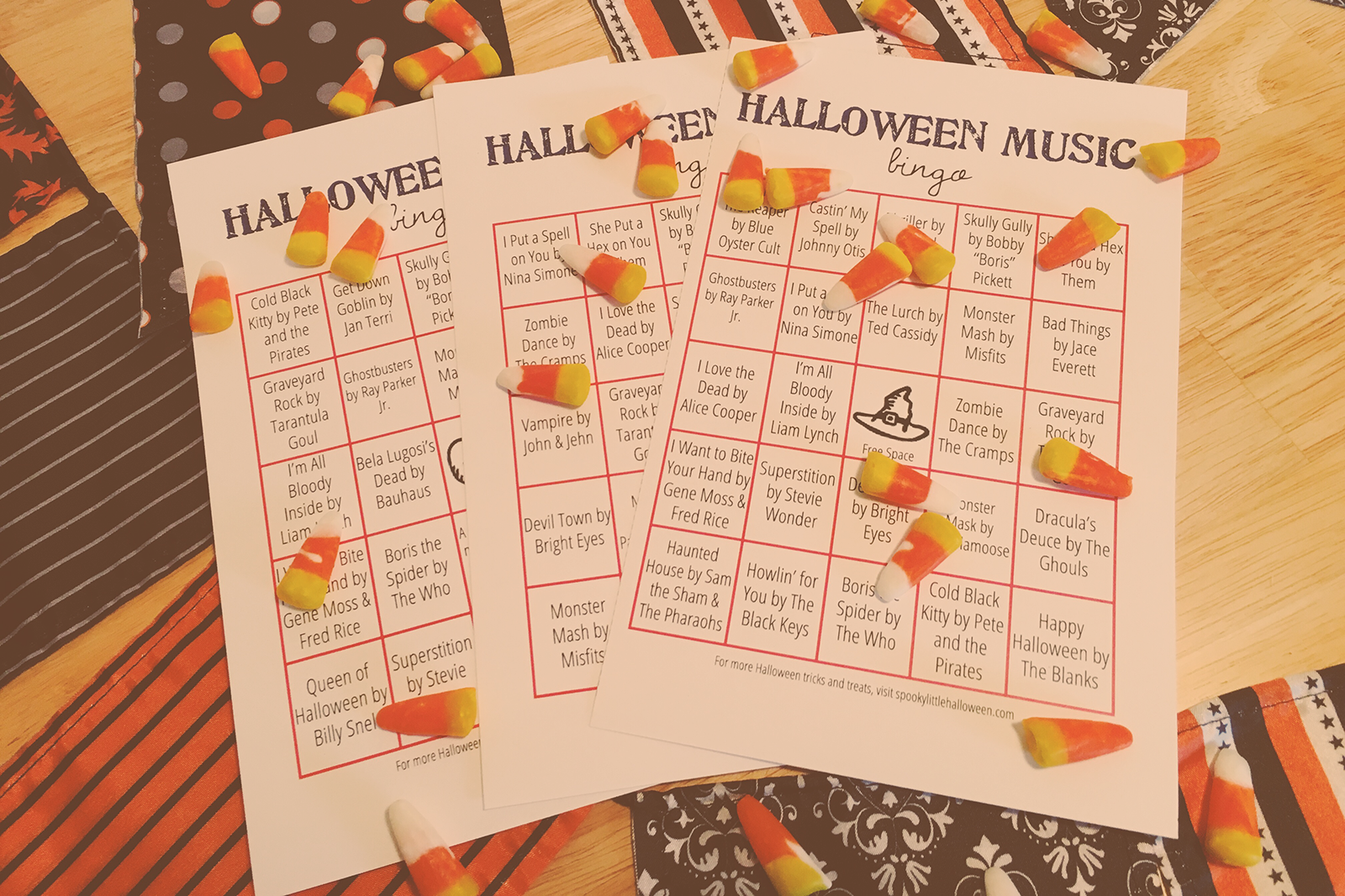 Halloween Music Bingo — Spooky Little Halloween