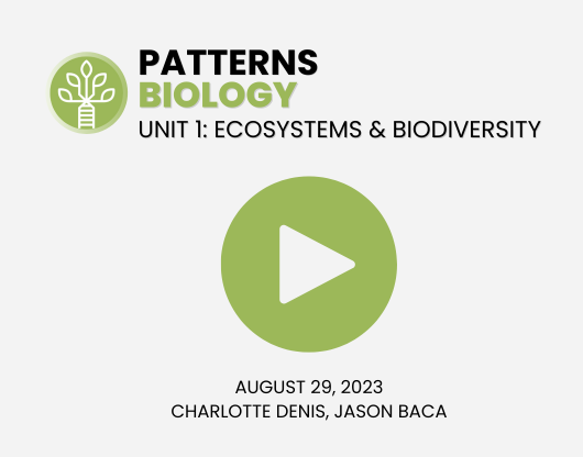 Unit 1: Ecosystems and Biodiversity — High School Science for All