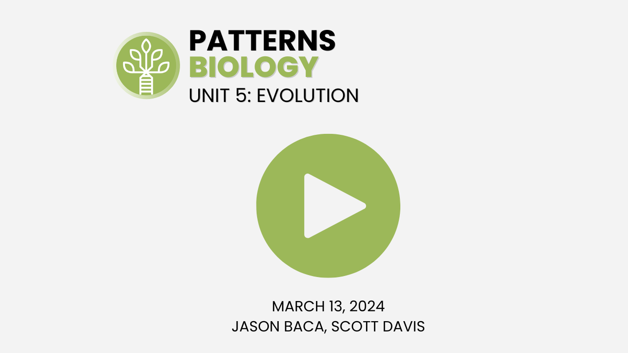 Unit 5: Evolution — High School Science for All