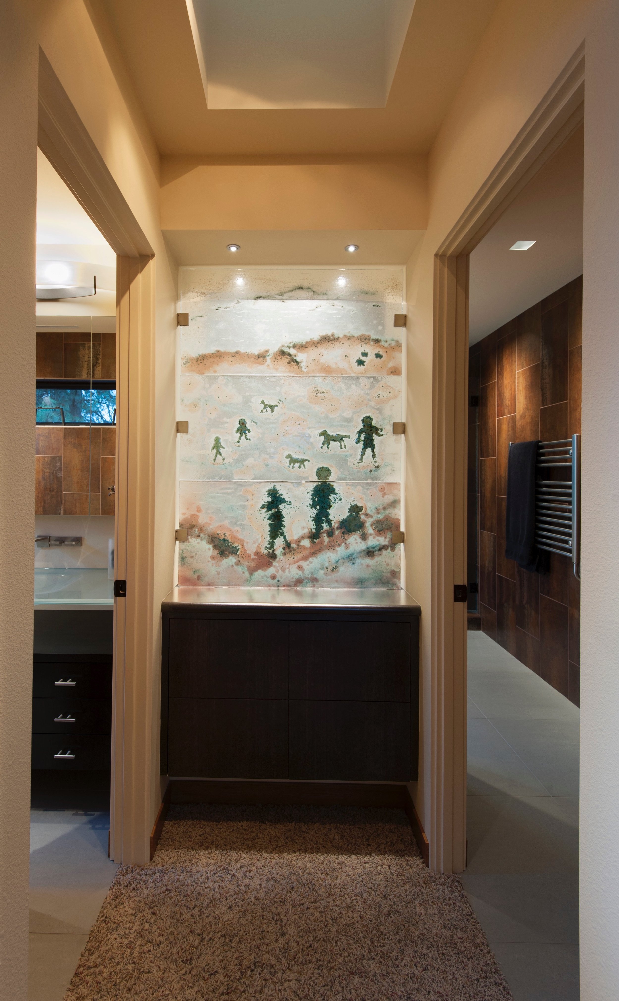 Floating Primary Bathroom — Hanson Carlen Architecture and Construction