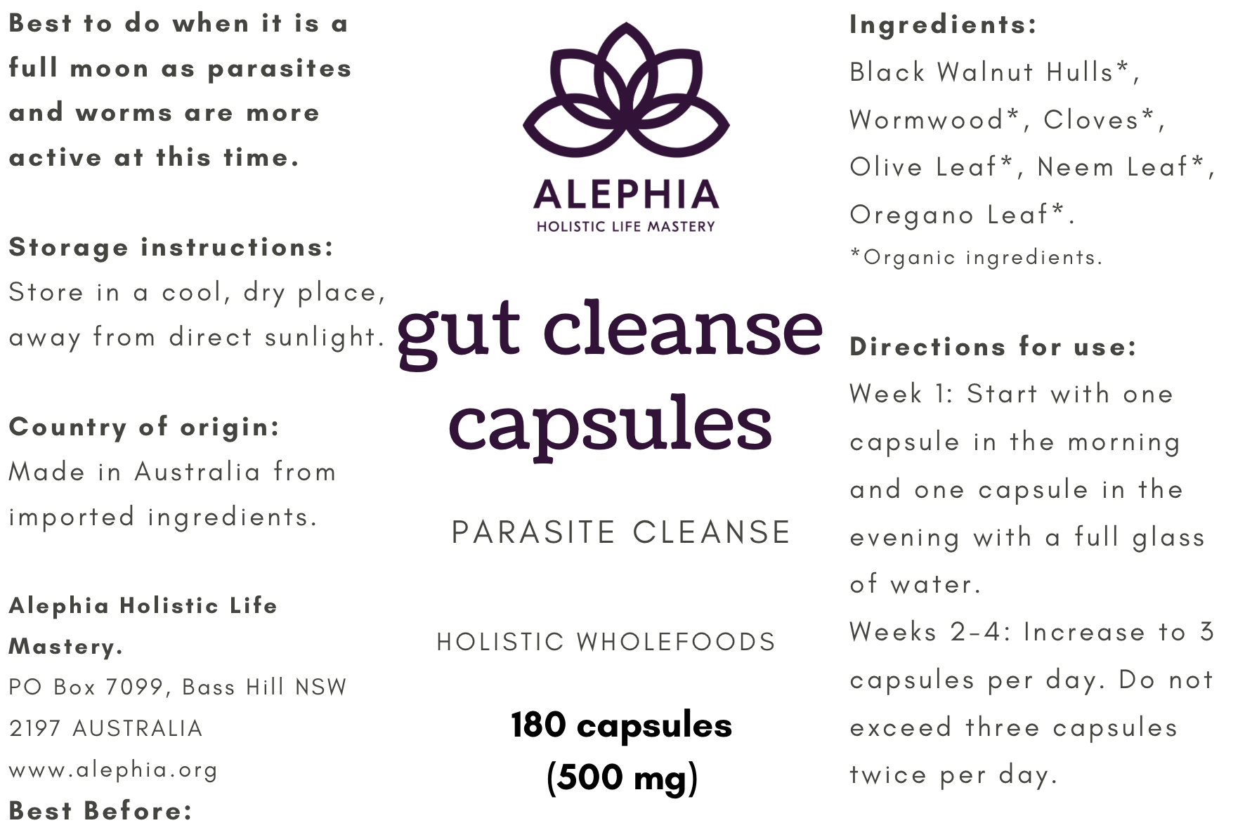 Store 1 — Alephia Holistic Life Mastery