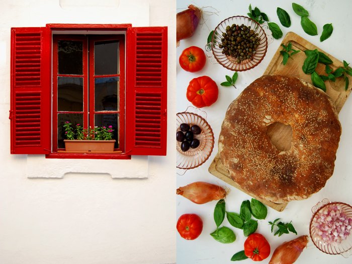 A Maltese Beach Ftira with Tomato, Capers, Olives and Mint — Meike ...