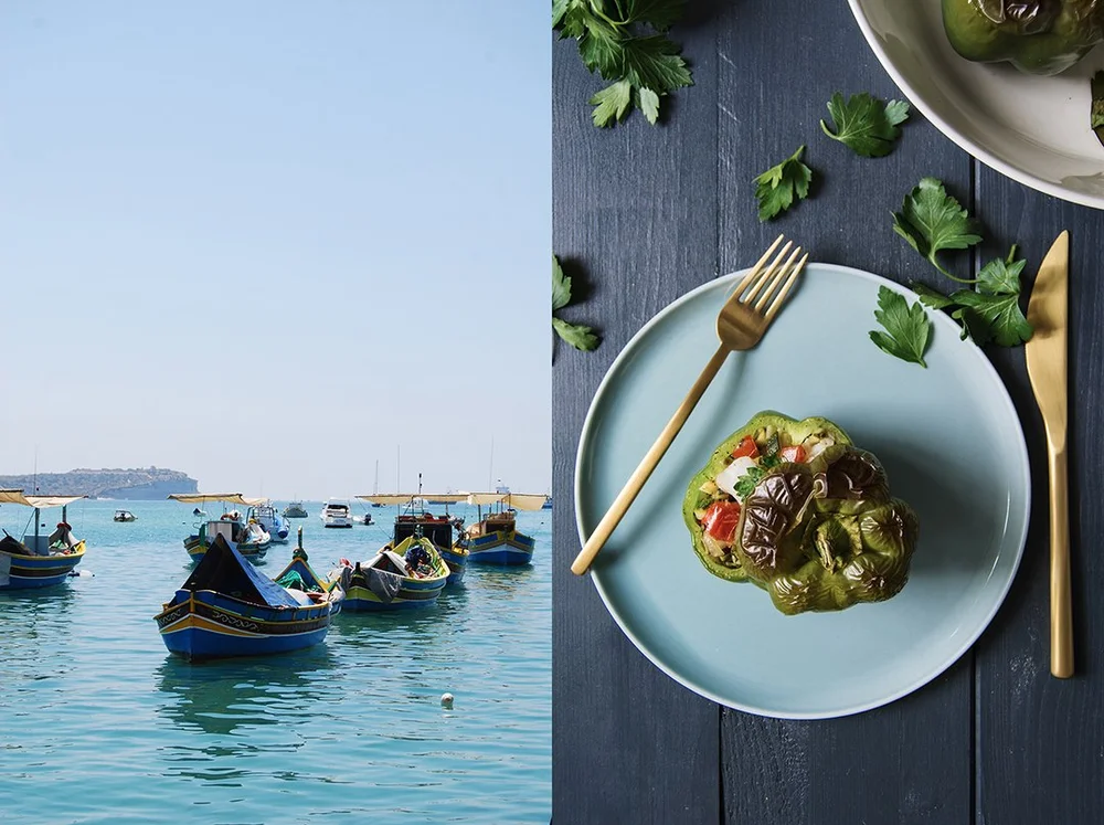 Maltese Stuffed Bell Peppers from my cookbook & a short trip to Malta ...