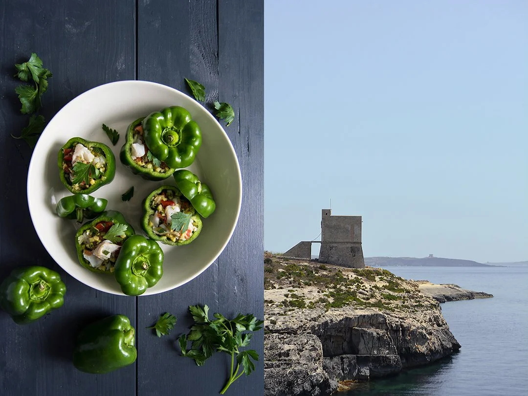 Maltese Stuffed Bell Peppers from my cookbook & a short trip to Malta ...