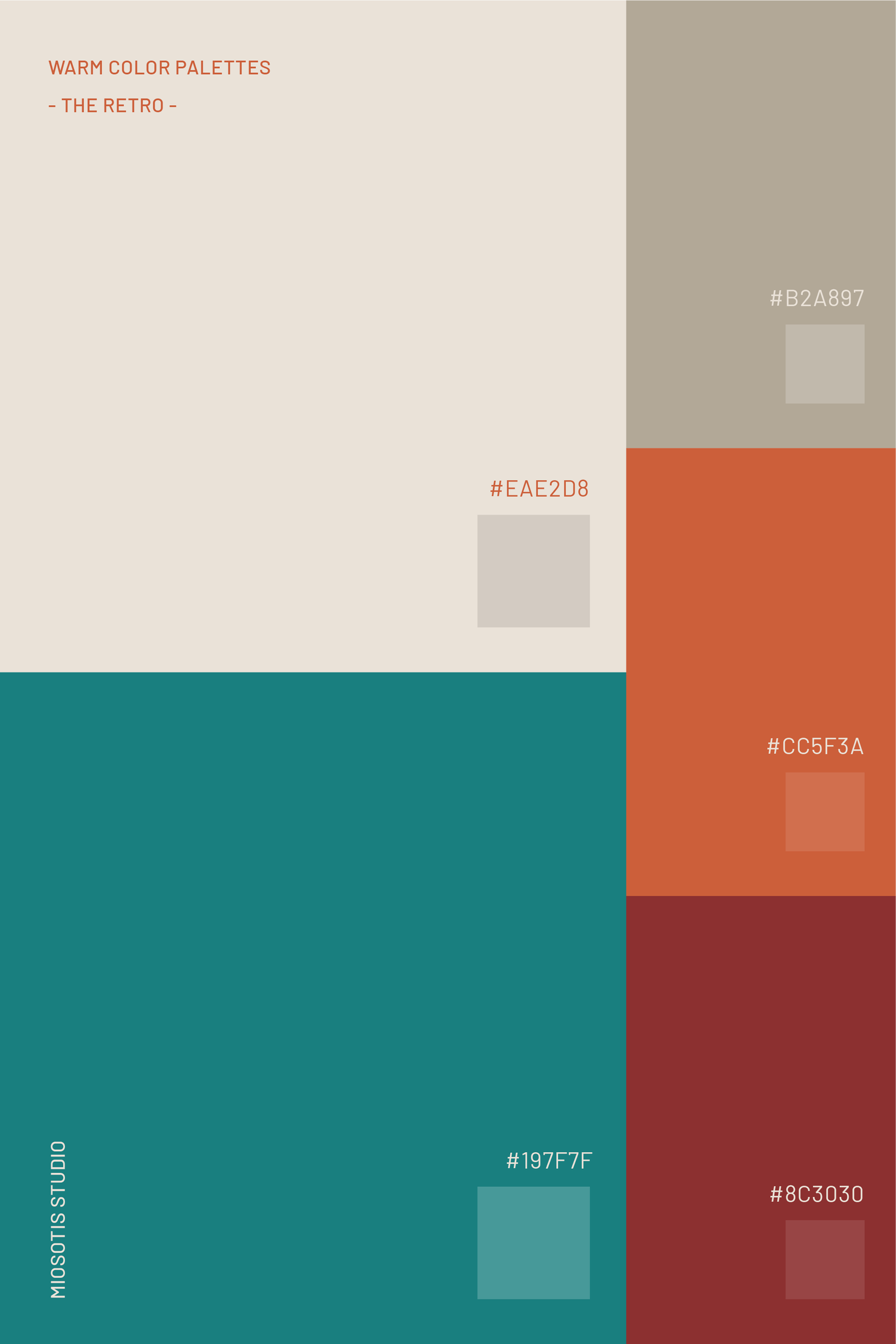 Elevate your brand with 5 captivating warm color palettes — Miosotis Studio