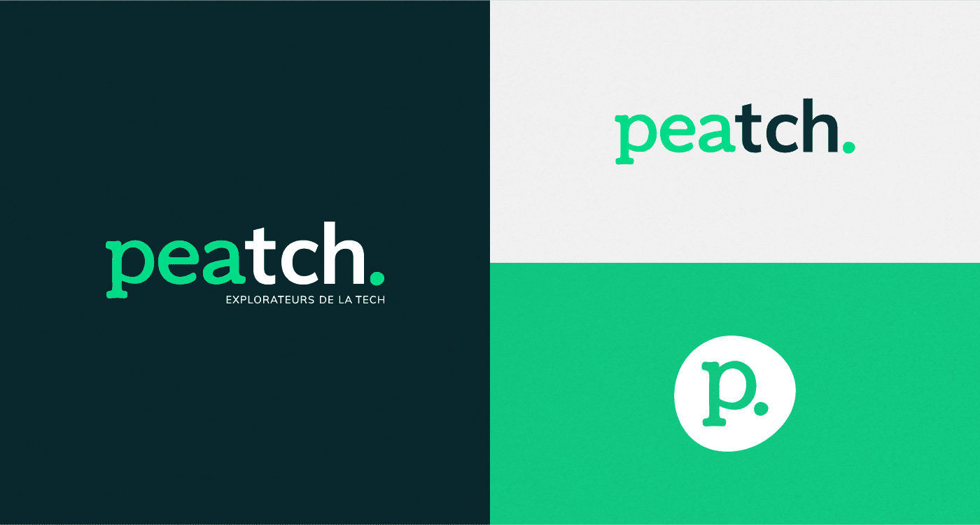 Bold, playful, and technological branding for Peatch, an education ...
