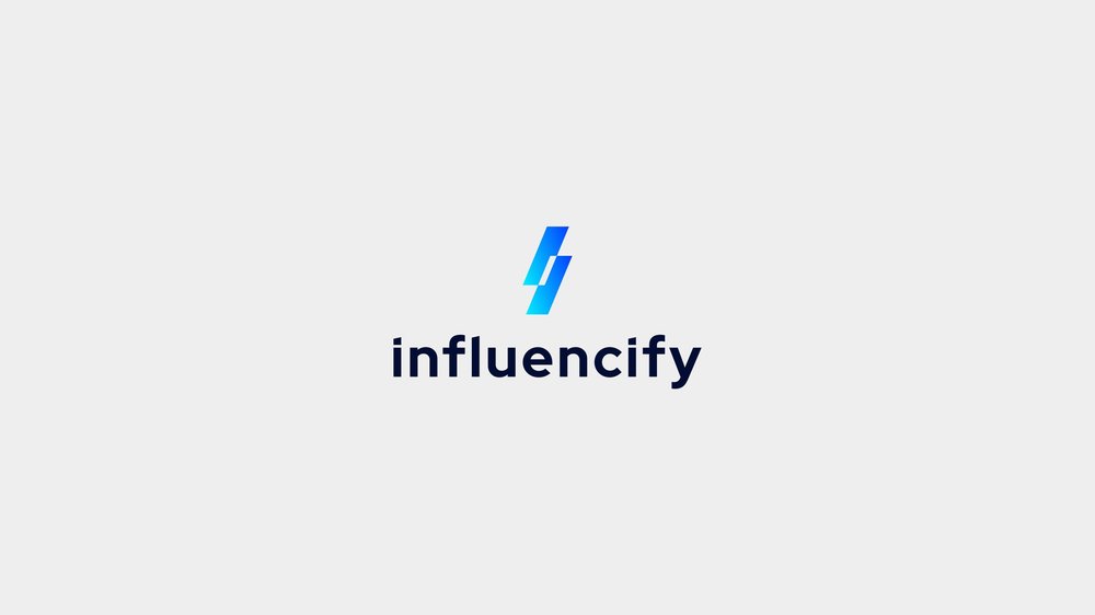 Simple, bold, and modern brand identity for Influencify — Miosotis Studio