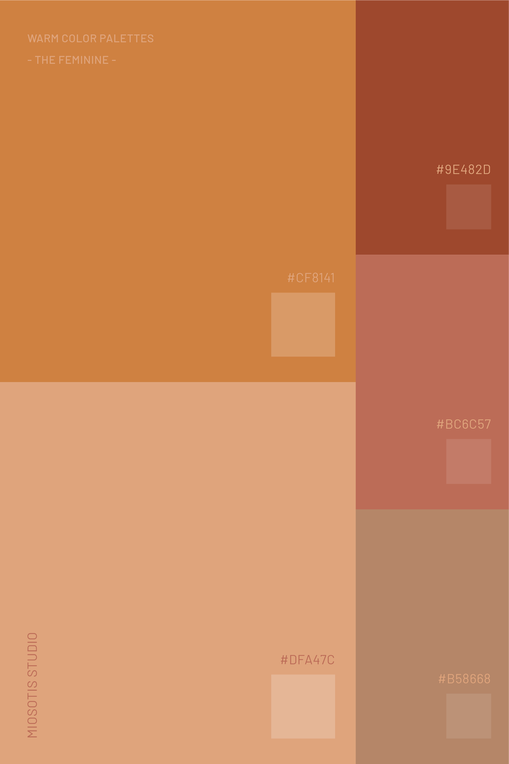 Elevate your brand with 5 captivating warm color palettes — Miosotis Studio
