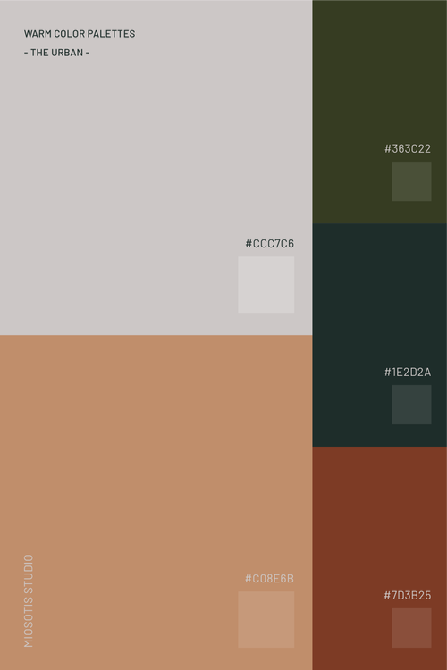 Elevate your brand with 5 captivating warm color palettes — Miosotis Studio