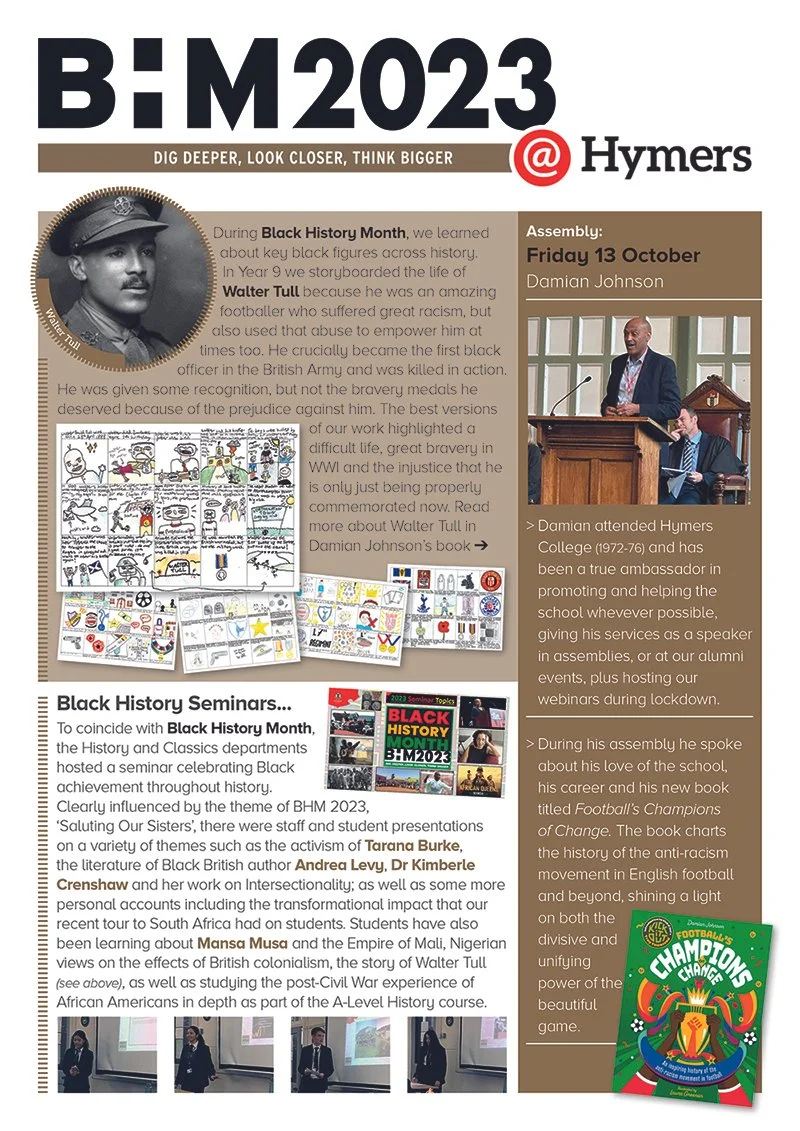 Black History Month Newsletter — Hymers College