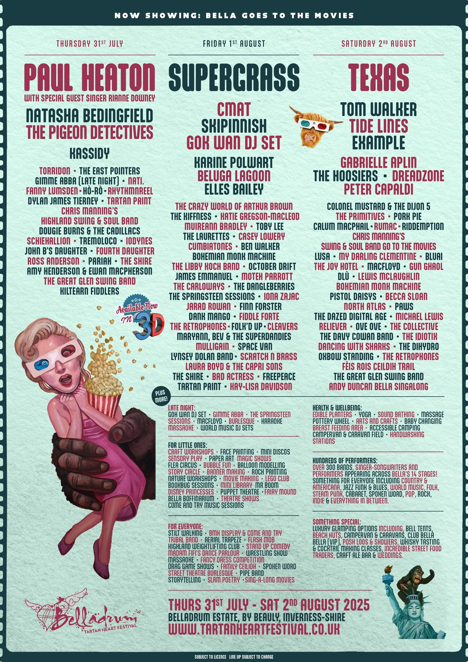 2025 LINE UP — Belladrum Festival 2025 - Homegrown in the Highlands