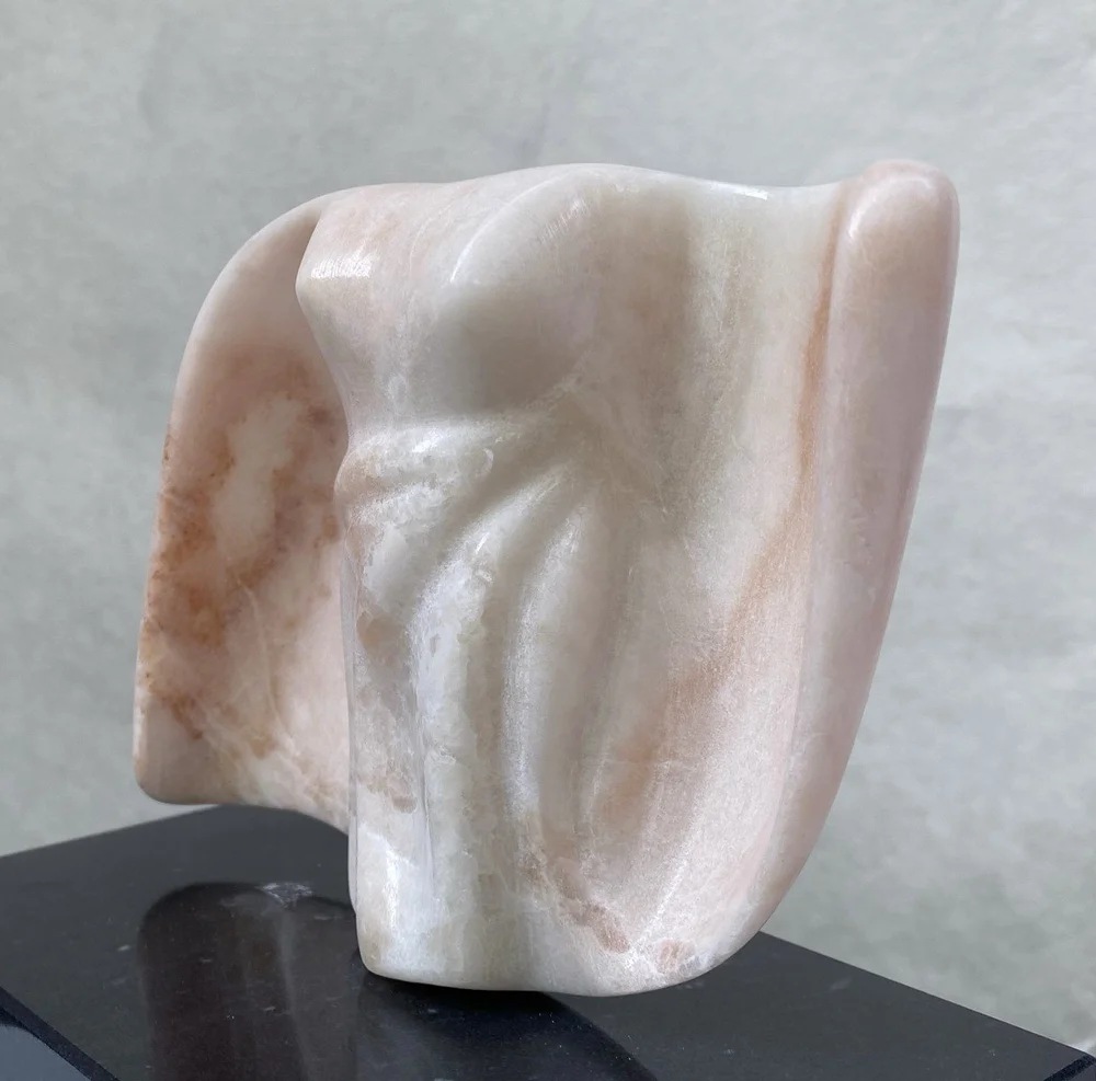 Banker Sculpture winged victory hand made personalized stone art