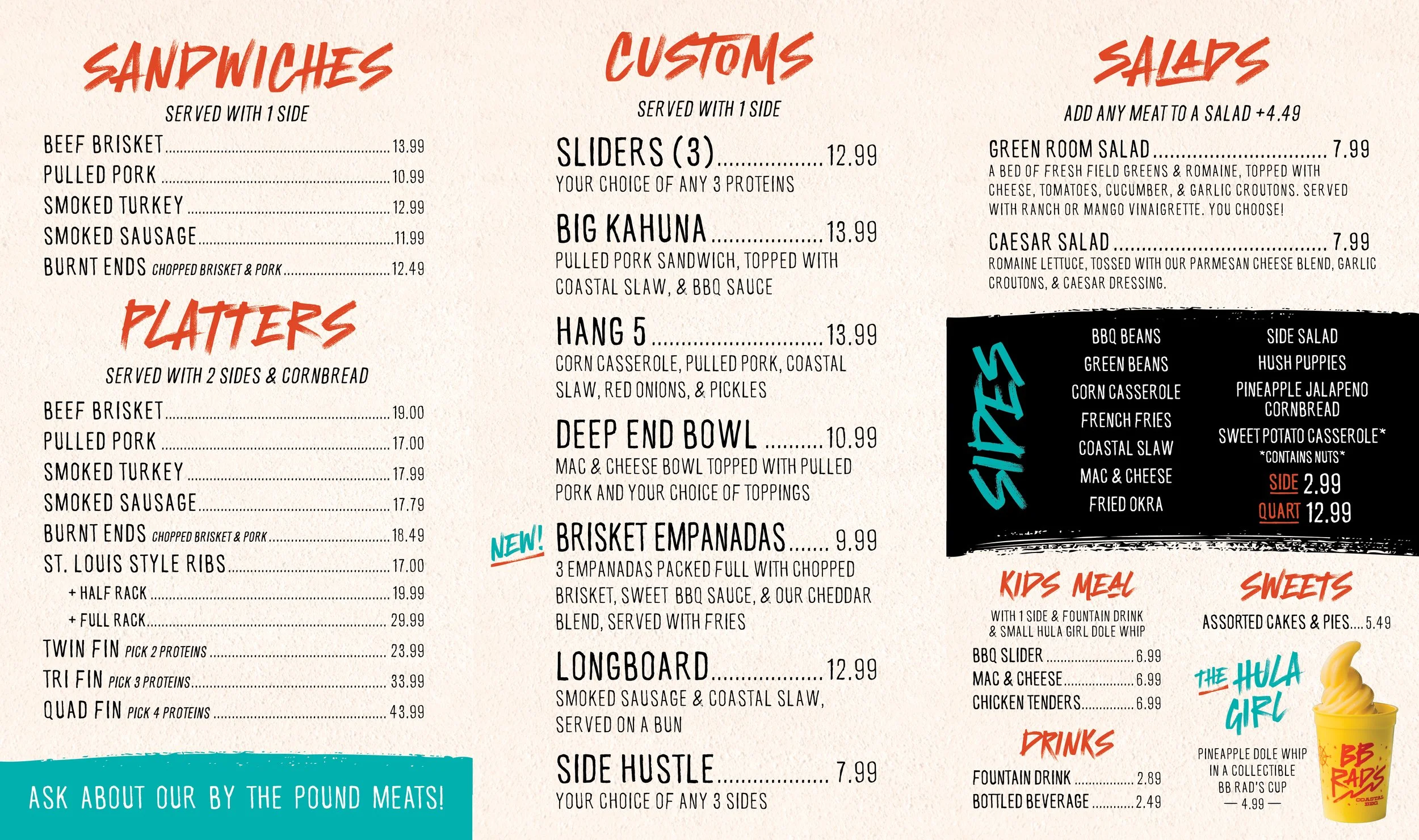 Menu — BB Rad's Coastal BBQ