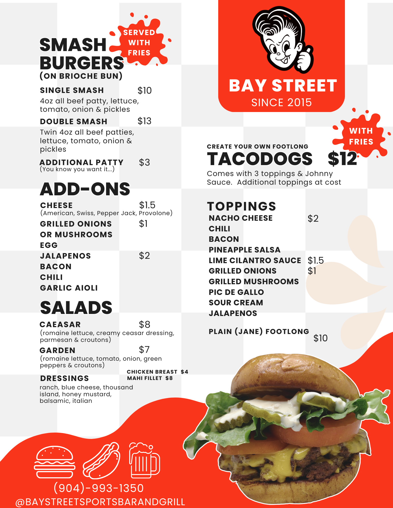 Menu — Bay Street Sports Grill