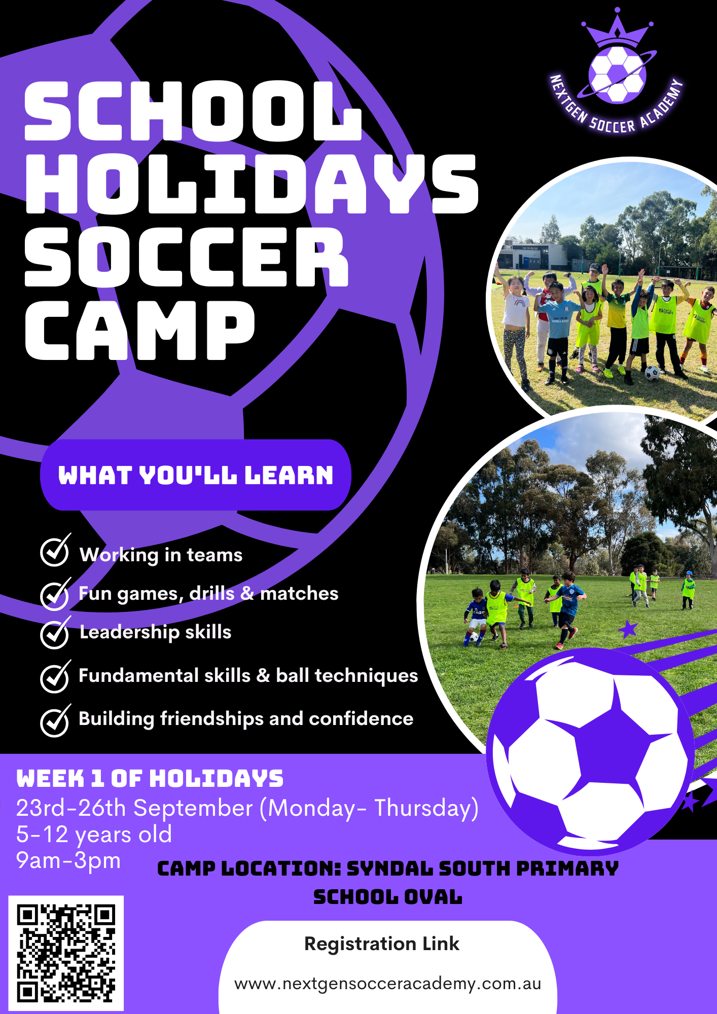 School Holidays Program — NextGen Soccer Academy