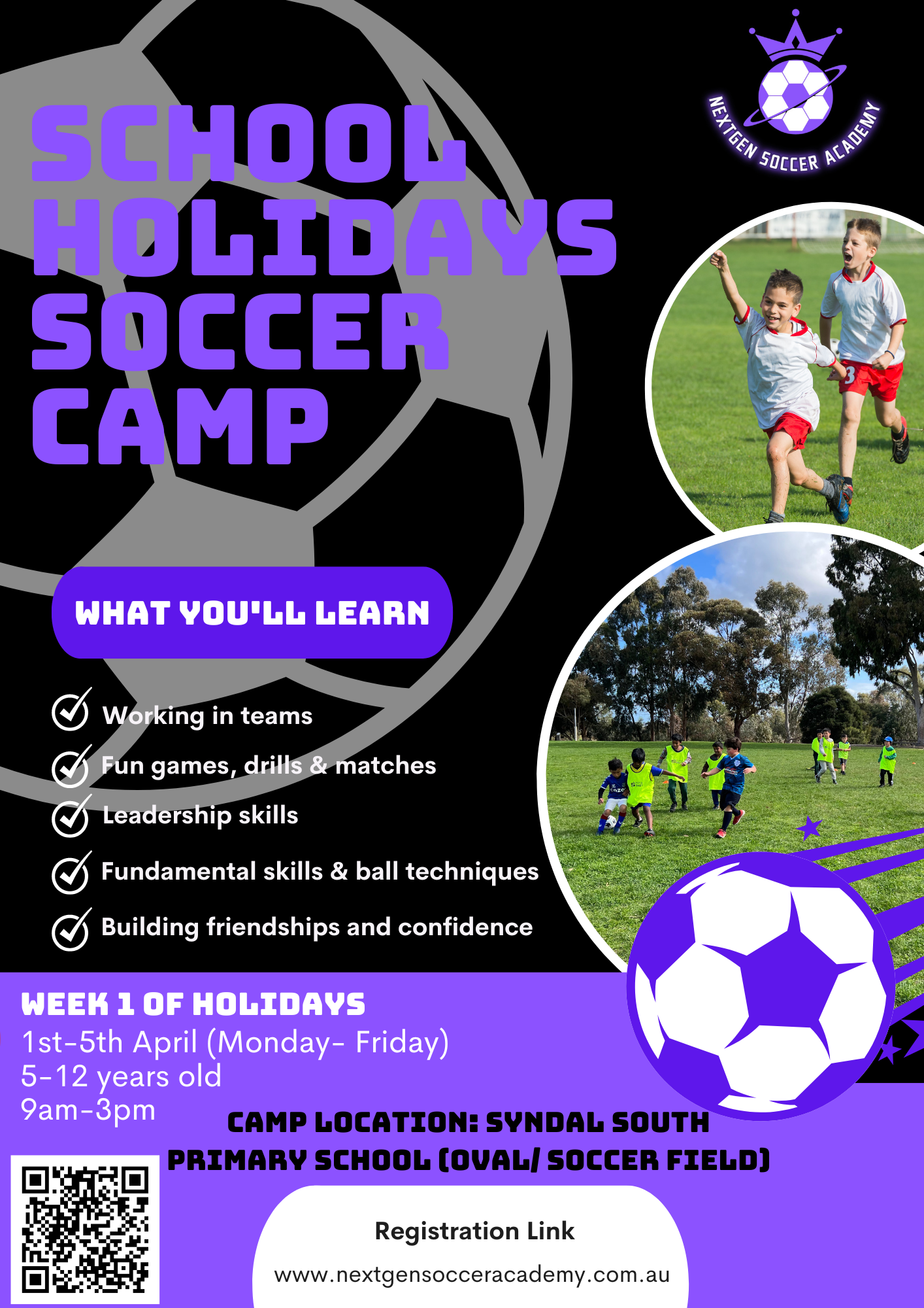 School Holidays Program — NextGen Soccer Academy