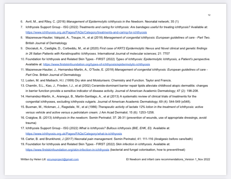EI cure project / Epidermolytic Ichthyosis (EI)