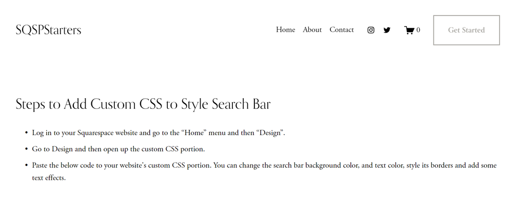 How to Add Custom Bullets in Squarespace (7.0 & 7.1) — SQSP Starter