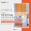 How to Style Search Bar Using Custom CSS Squarespace (7.0 & 7.1) — SQSP Starter