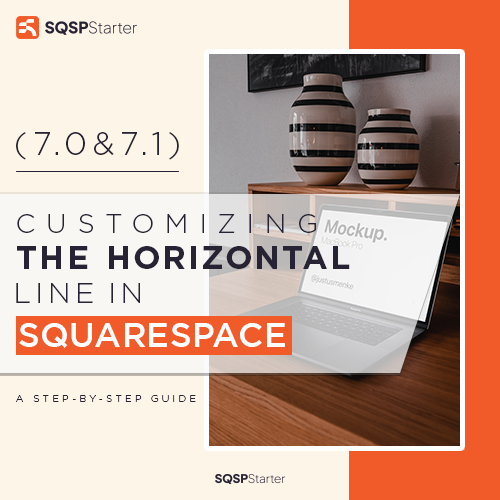 How to Customize the Line Block Using Custom CSS in Squarespace — SQSP Starter