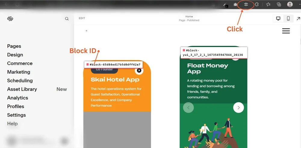 How to Apply CSS to a Specific Block on Squarespace — SQSP Starter