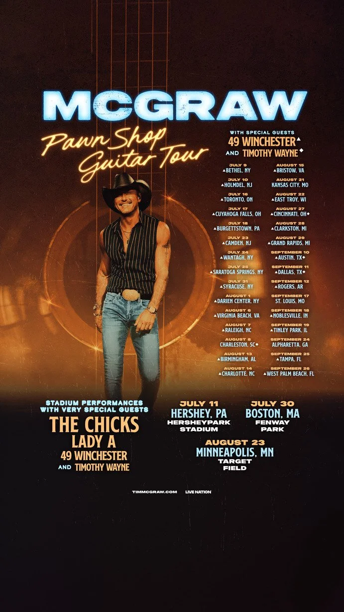 Tim McGraw Pawn Shop Guitar Tour 2026: Full Schedule, Venues & Ticket Info
