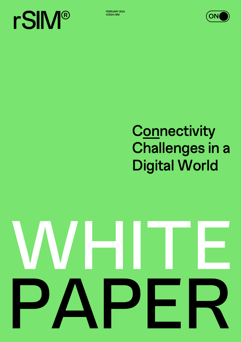 White Paper — rSIM, the world's first resilient IoT SIM Card