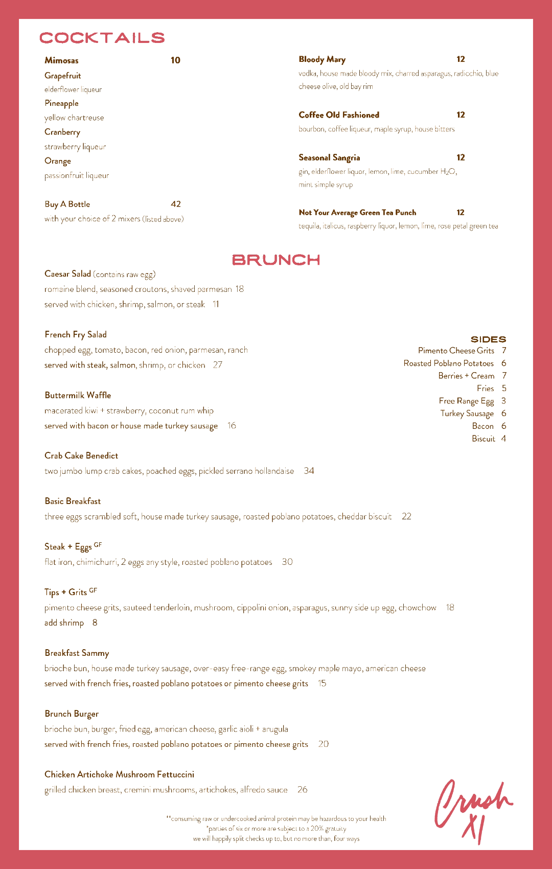 Elevate your dining experience at Crush XI, a contemporary American ...