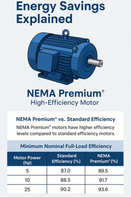 High Efficiency Motors: NEMA Premium® & Energy Savings — Industrial ...