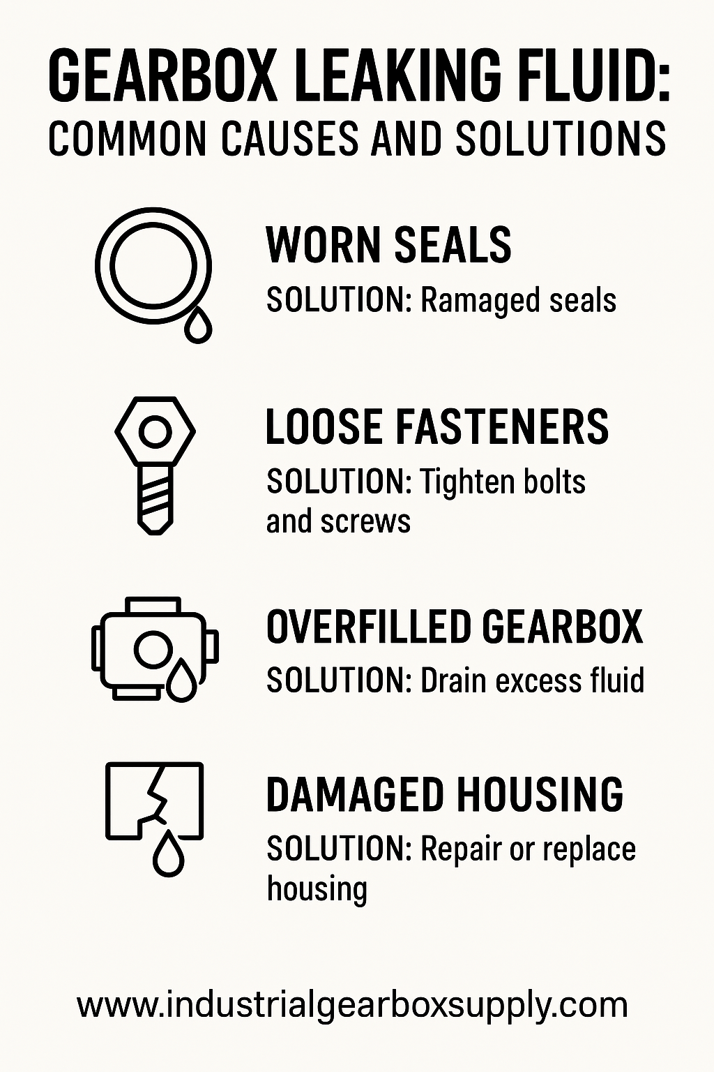 Gearbox Leaking Fluid - What Causes It and How to Fix It — Industrial ...