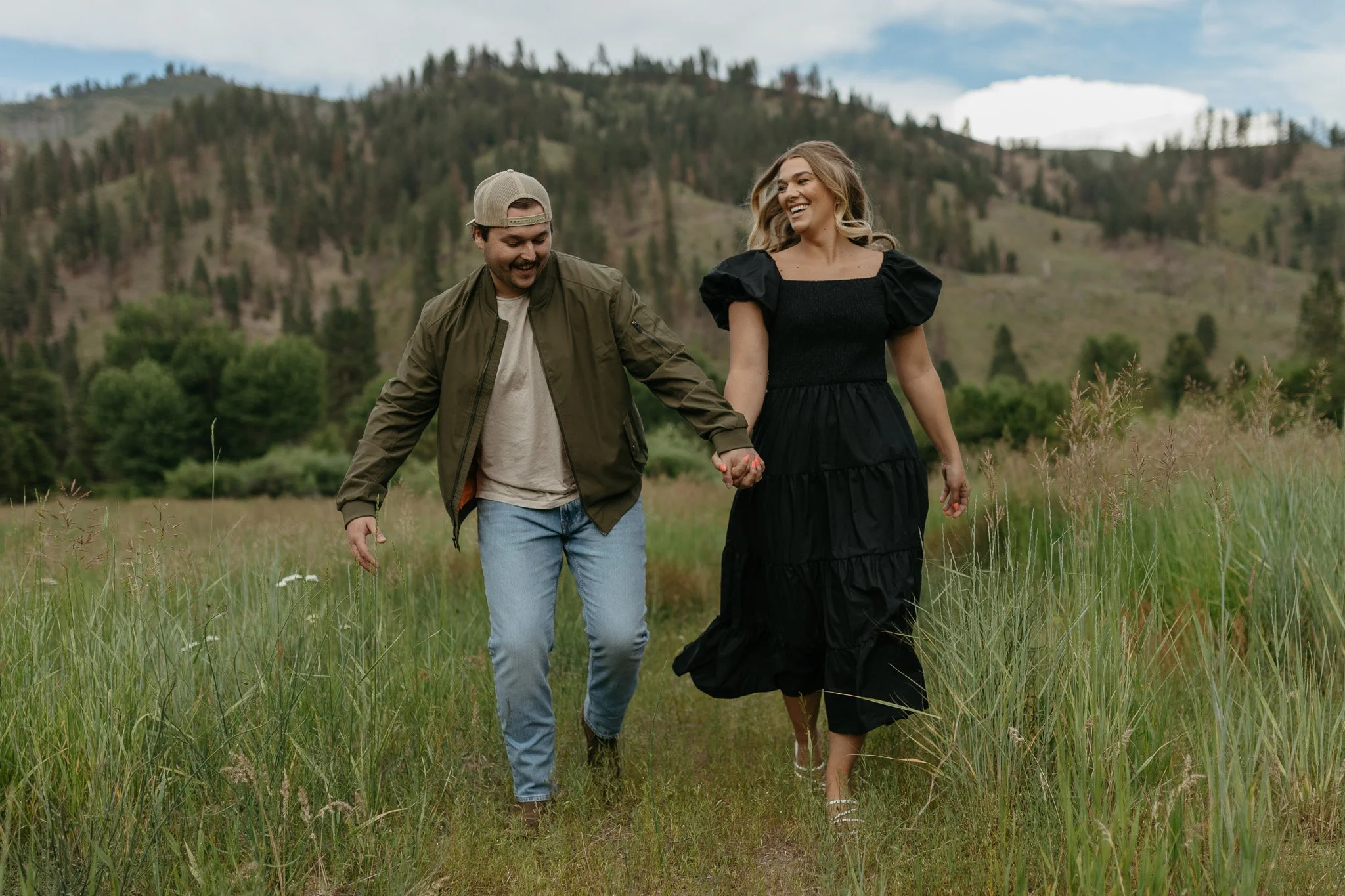 Summer Mountain Engagement Photo Shoot — Boise Wedding Photographer ...