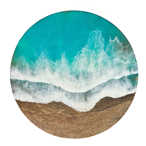 Tidal Serenade: Resin Ocean Art by Orla Doyle – Abstract Coastal ...