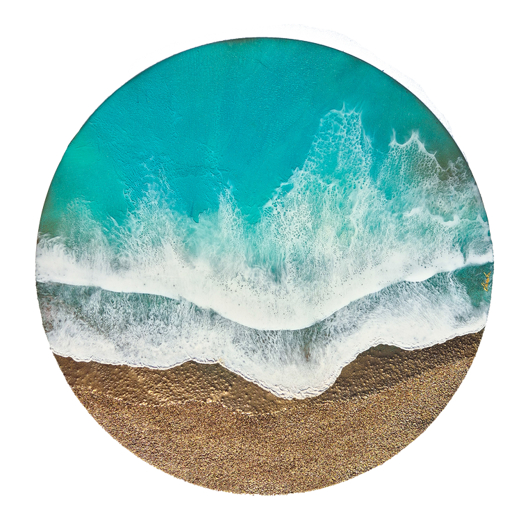Tidal Serenade: Resin Ocean Art by Orla Doyle – Abstract Coastal ...