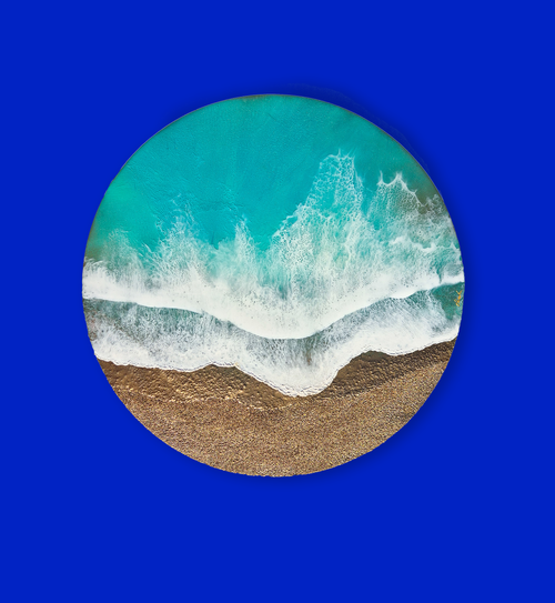 Tidal Serenade: Resin Ocean Art by Orla Doyle – Abstract Coastal ...