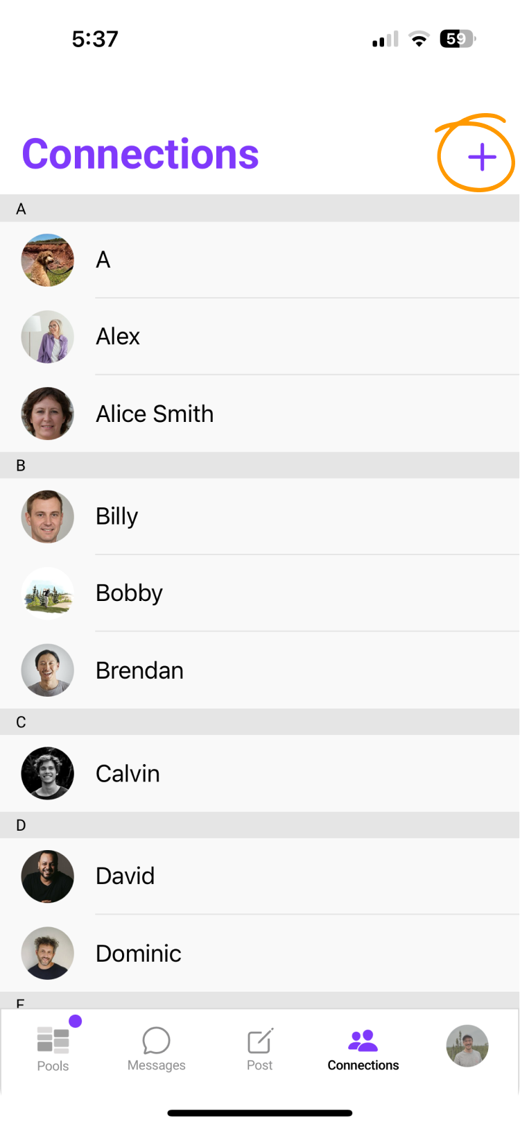 Create Connection: Generate Connection Code — Pools