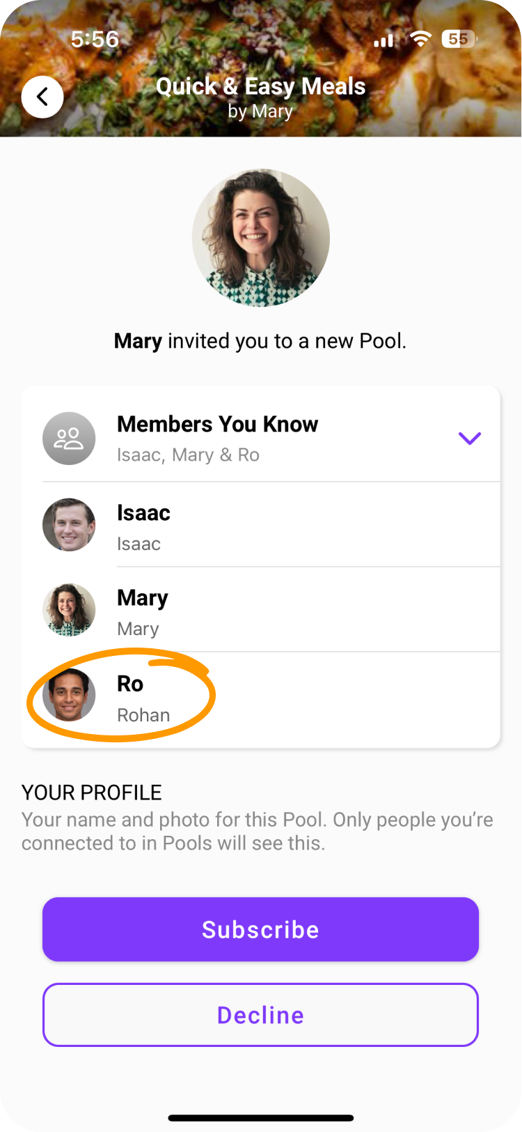 Join Pool — Pools