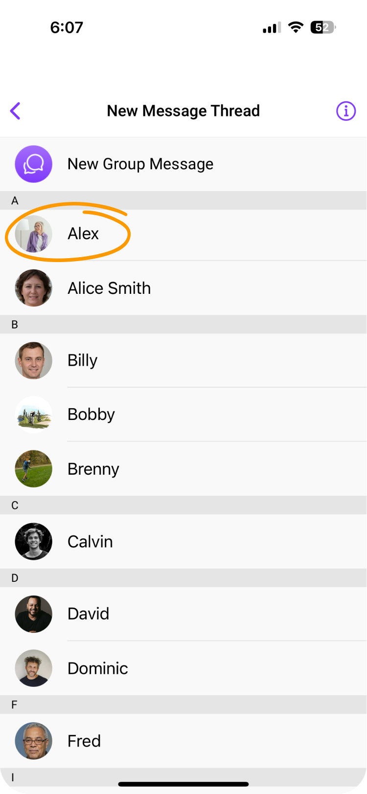 Create a Message Thread — Pools