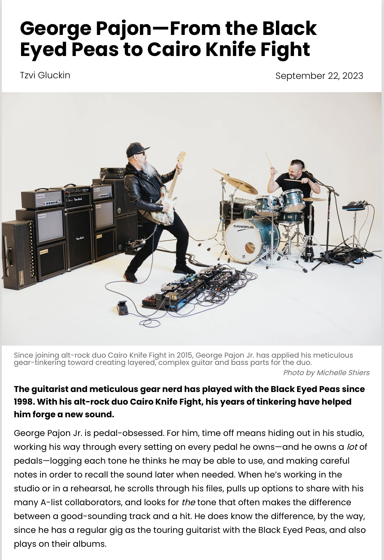 George Pajon Jr. — Guitars Handcrafted by Don Grosh!
